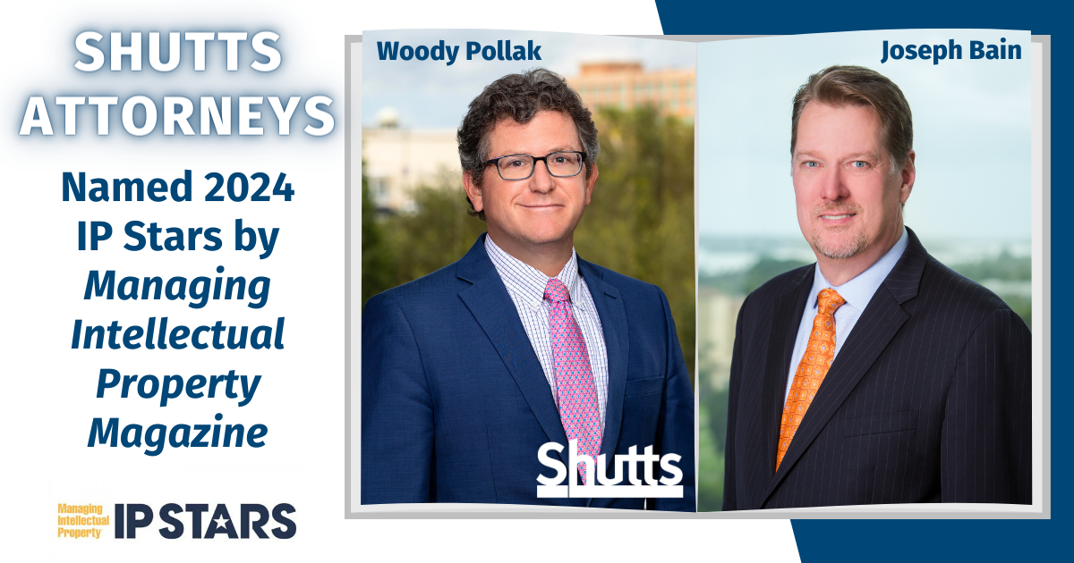 Woodrow Pollack and Joseph Bain Named 2024 IP STARS by Managing Intellectual Property Magazine ...